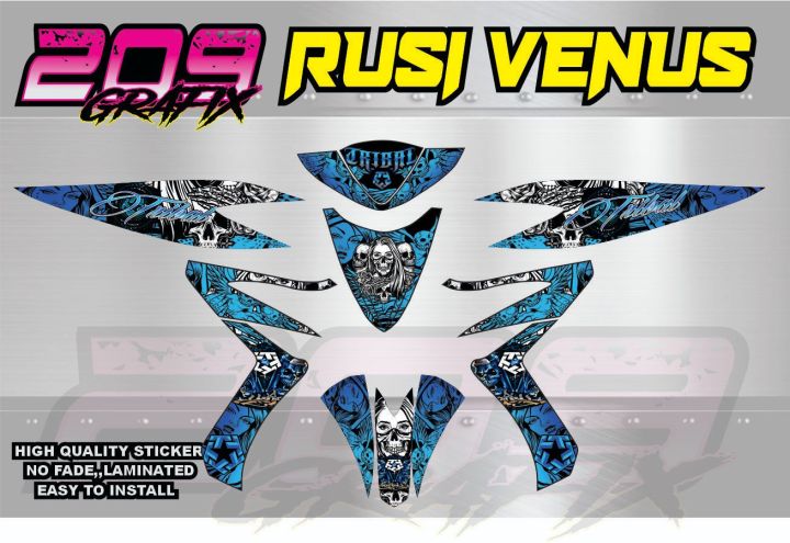 Rusi Venus full body decals | Lazada PH
