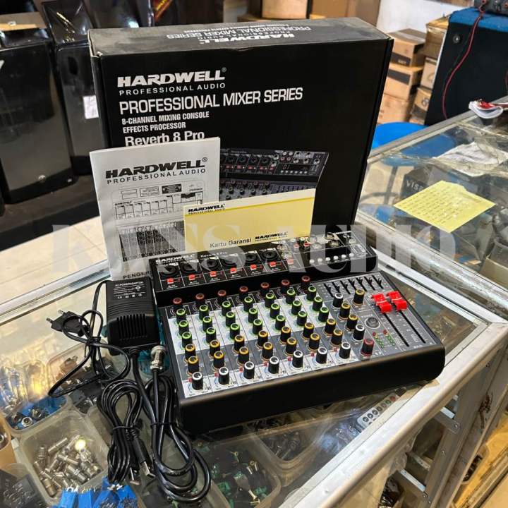 Mixer HARDWELL 8 Channel REVERB 8 REVERB6 USB MP3 Bluetooth Soundcard ...