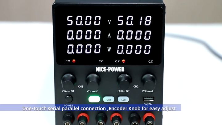 4 In 1 Dual-Channel DC Power Supply 3 Way Independent Series Parallel ...