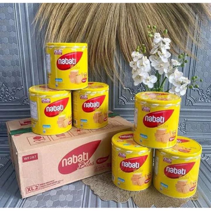 NABATI BITES KALENG-(1 Karton isi 6 Kaleng) Nabati Wafer Bites Kemasan ...