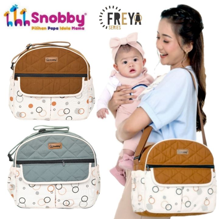 Snobby Tas Bayi Medium Double Saku Motif Freya Series | Lazada Indonesia