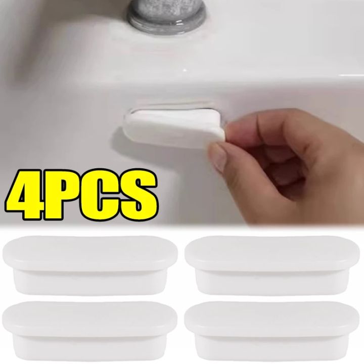 4PCS Silicone Sink Hole Overflow Cover Kitchen Bathroom Basin Trim Bath ...