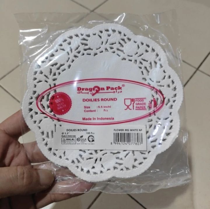 Paper Doilies Round Dragon Pack 5,5 inch / 14 cm kertas alas renda ...