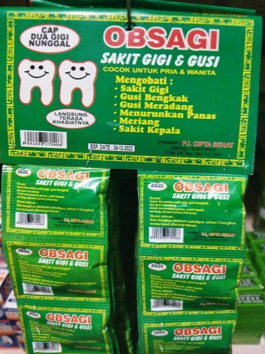 Obsagi obat sakit gigi obat gusi bengkak original | Lazada Indonesia