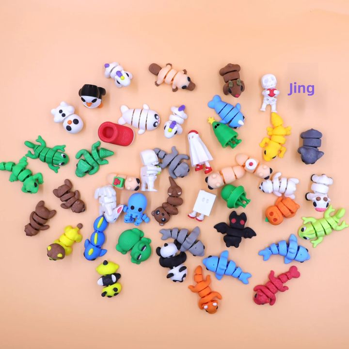 Miniature 3D Printed Colorful Animal Models Collectible Toys for Kids ...