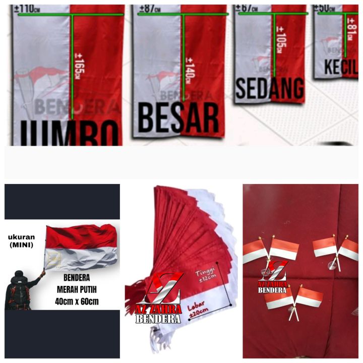 BENDERA HARGA PROMO TERBATAS!!!BERBAGAI VARIAN UKURAN ISI SATUAN&ISI 5 ...