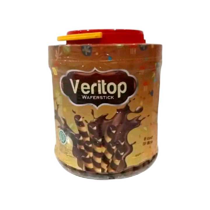 Wafer Stick VERITOP Toples 500 gram-Cemilan Stick Rasa Coklat Edisi ...