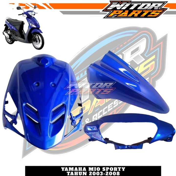 full bodi halus bagian depan yamaha mio sporty biru tua | Lazada Indonesia