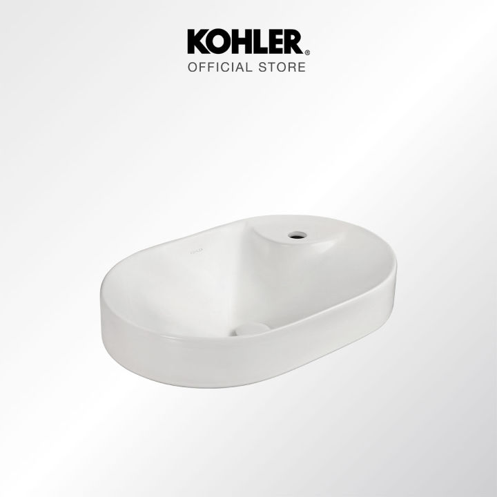 KOHLER Chalice Sleek Vessel with Corner Faucet Deck, K-31705T-1-0 | Lazada