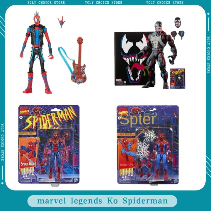 marvel legends Ko Spiderman Venom Spider-Punk Action Figure Collection ...