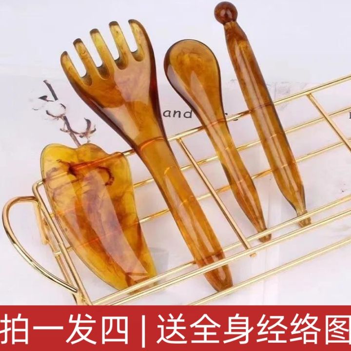 Resin Five Claw Head Massager Dredging Head Therapy Meridian Comb Grasping Scalp Massage Comb