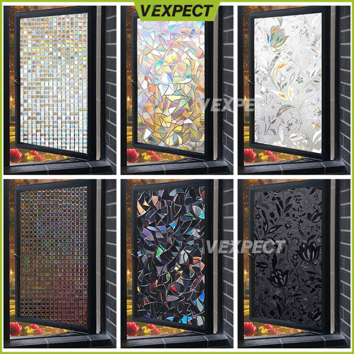 Window Glass Privacy Sticker, 3d Decorative Window Glass Film, Blackout ... Window Glass Privacy Sticker, 3d Decorative Window Glass Film, Blackout ...