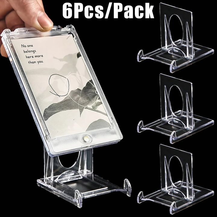 6Pcs Acrylic Display Stand Holder Support Multi-Function Photo Album ...