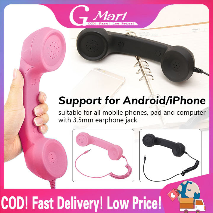 Telephone Receivers Handset Earphone Retro Telephones Receiver for IPhone 4 4s 5 6 6s LZC ...