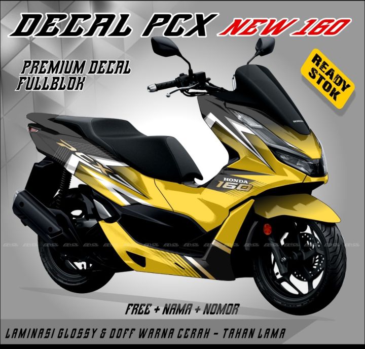 stiker variasi decal honda pcx 160 ful body striping variasi decal ...