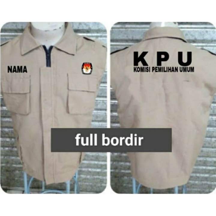 Seragam KPU Rompi Kerja PPK Rompi KPU Panitia Pemungutan Suara | Lazada ...