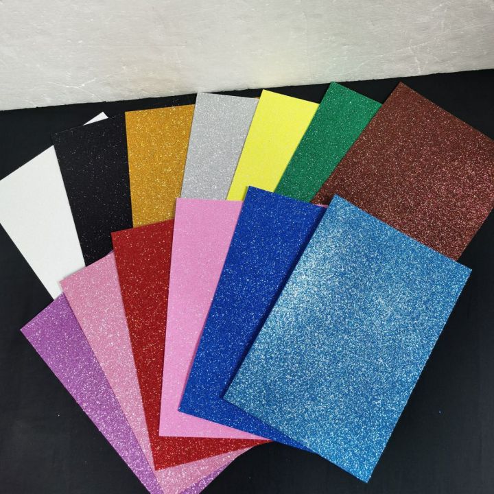 [STK 03] Foam Sticker | Foam Glitter Sheet | Glitter Sticker Sheet | A4 ...