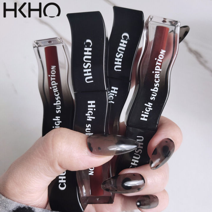 HKHO แสงน้ำลิปเคลือบริมฝีปากกระจกให้ความชุ่มชื้นแบบถ้วยลิปสติกแบบไม่ติ ...