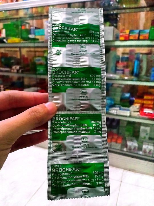 BROCHIFAR®+ PLUS KAPLET (obat demam, sakit kepala, hidung tersumbat dan ...