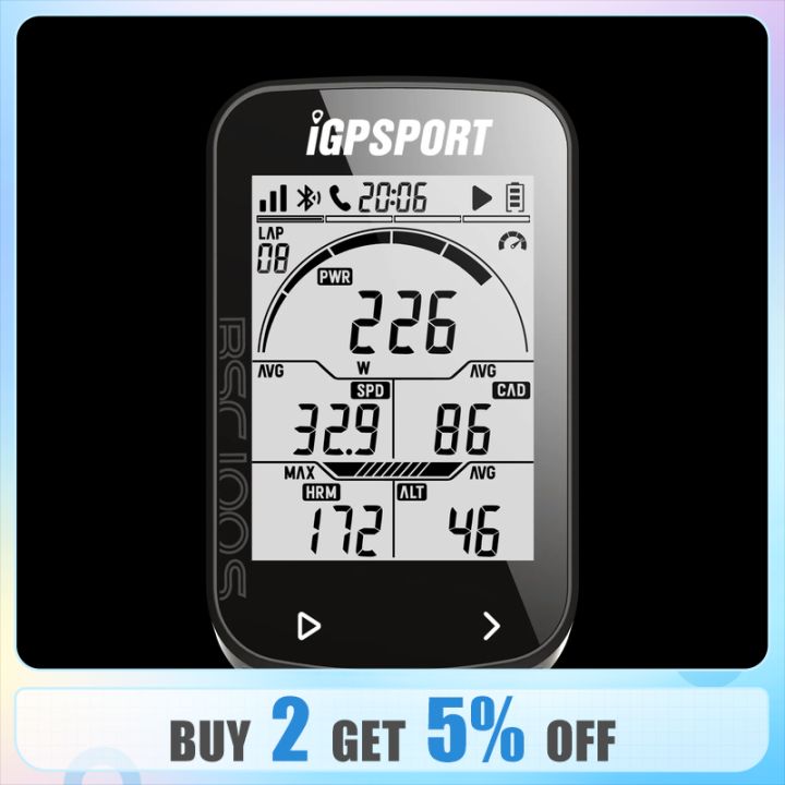 GPS Bike Computer IGPSPORT BSC100S Cycle Wireless Speedometer Bicycle Digital Stopwatch Cycling ...