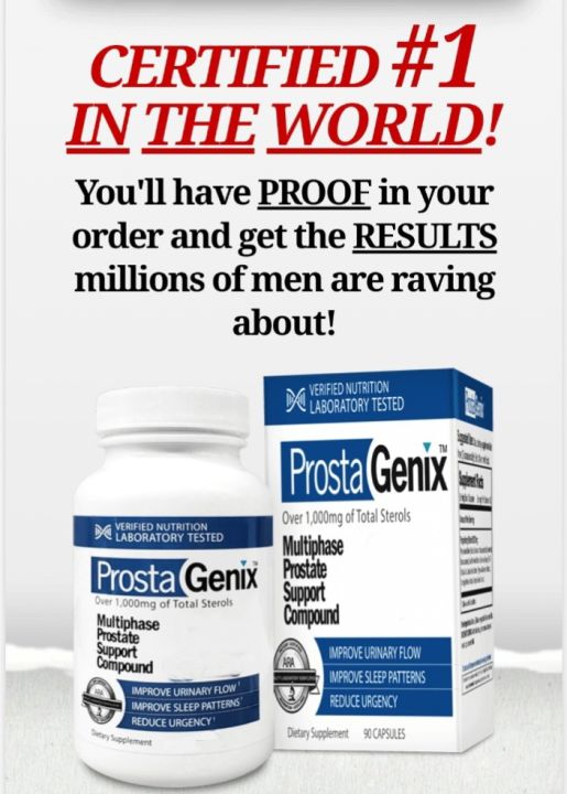 Original ProstaGenix Multiphase Prostate Support Compound. 60 Capsules ...