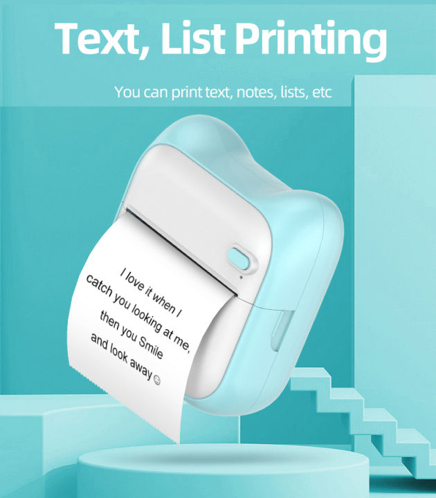 Easygoing COD Mini Pocket Wireless BT Thermal Printer Picture Photo ...