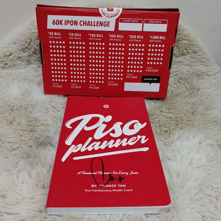 Open Date Piso Planner Organizer with 60K Ipon Box By Chinkee Tan | Lazada PH