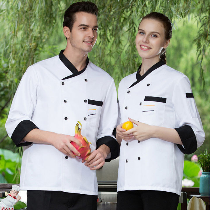 Chef Uniform for Men Chefs Uniform Short Sleeve Catering Uniform ...
