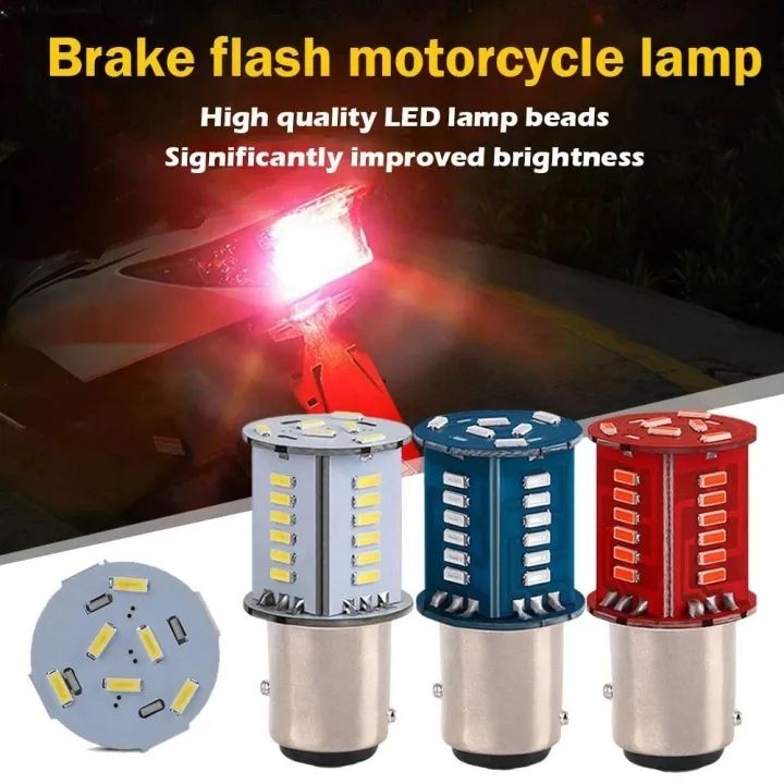2Pcs 1157 Motorcycle Brake Light Car LED Flashing Bulb Turn Indicator ...