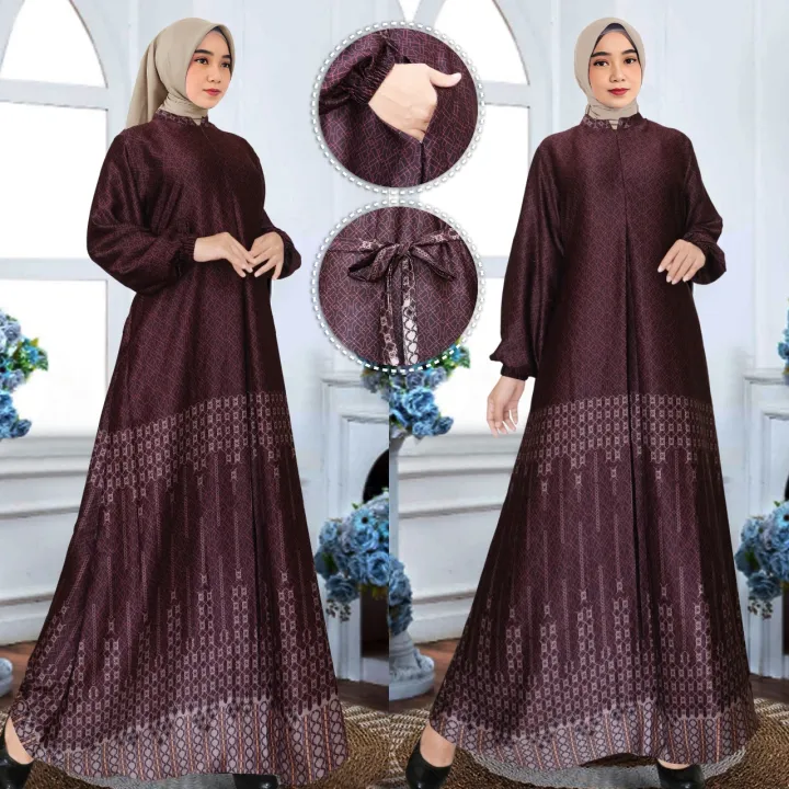gamis silk premium 2025 AMINA DRES READY JUMBO GAMIS SILK PREMIUM GAMIS ...