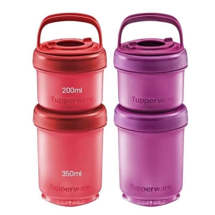 Wadah Makanan Tupperware Twist N Snack (1) | Lazada Indonesia