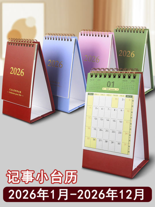 Mini Desktop Calendar 2026 New Office Desk 26 Portable Small Daily ...