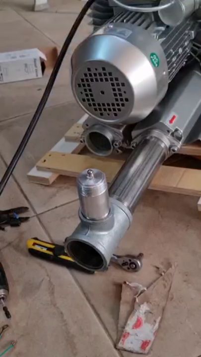 Pressure relief valve วาล์วจำกัดแรงดันในระบบลมใช้กับ Ring blower และ Root Blower ป้องกันการอั้น ...