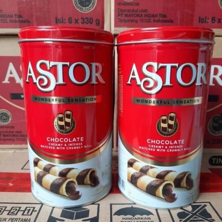 Astor Stick Wafer Roll 330gr Chocolate Wafers Stik Rol Krim Coklat ...