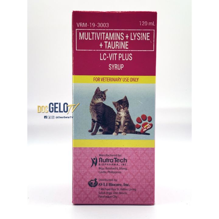 LC-VIT PLUS MULTIVITAMINS + LYSINE + TAURINE 120 mL | Lazada PH