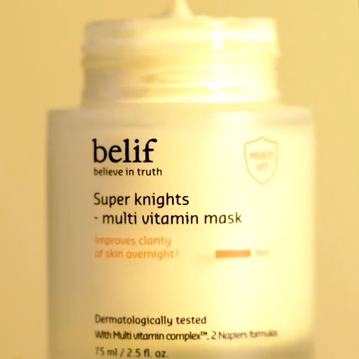 belif Super Knights - Multi Vitamin Mask 75ml - Cream-type sleeping ...