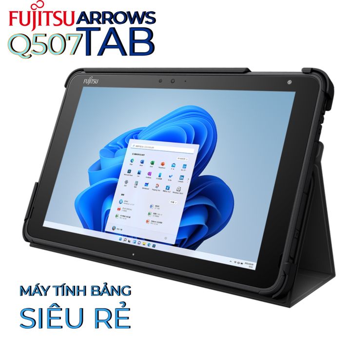 Laptop 2 trong 1 kiêm máy tính bảng Fujitsu Arrows Q507 Atom X5-Z8550, 4gb Ram 128gb SSD, màn 10 ...