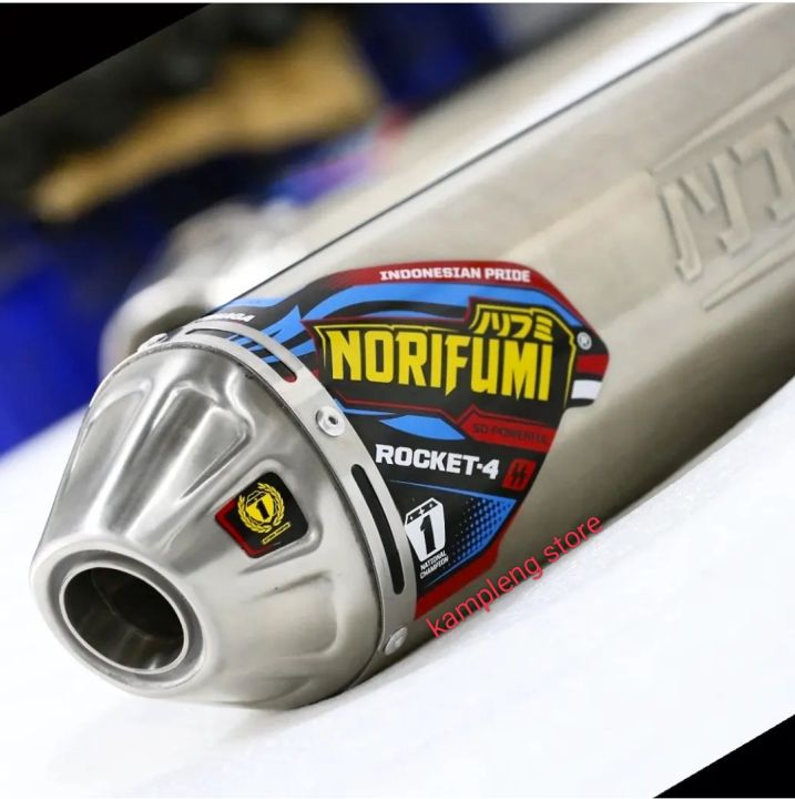 Logo baru knalpot norifumi rocket 4 knalpot fullsystem PNP KLX 150 CRF ...