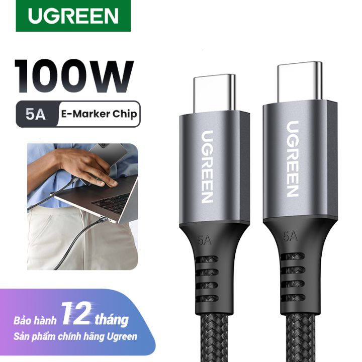 UGREEN 100W USB C to USB C Cable Type C Charger 5A PPS Fast Charging Cable for iphone 15 Pro Max ...