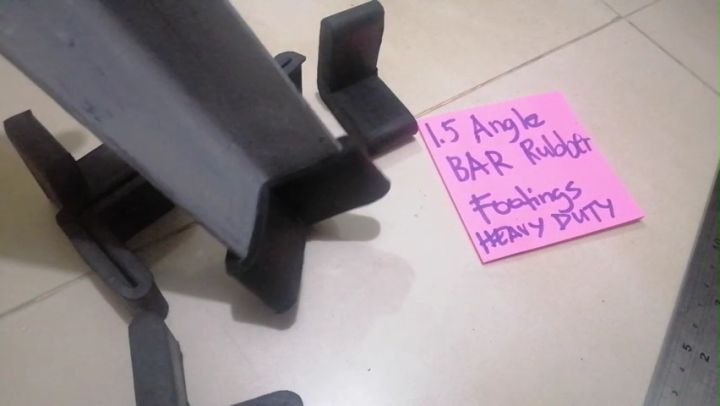 1 1/2 X 1 1/2 inches (38MM) ANGULAR HEAVY DUTY Tubular Rubber Footings ...