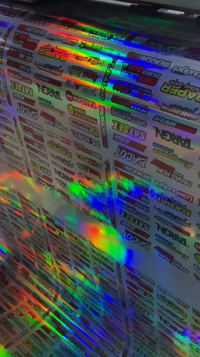 Isi 24 Lembar Sticker Racing Vinyl Hologram Sticker Pack Sticker ...