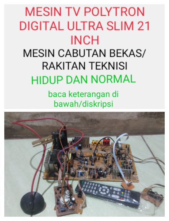 mesin tv tabung polytron u. slim digital 21 inch | Lazada Indonesia