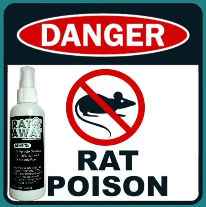RAT AWAY Killer 100ml .Home care Supplies/Pest Weed Control Engine ...