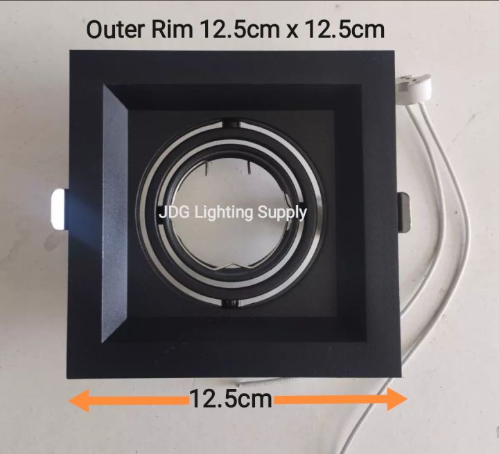 PINLIGHT RECESS TYPE SQUARE BLACK (PL-8003 SQ BK MR16) | Lazada PH