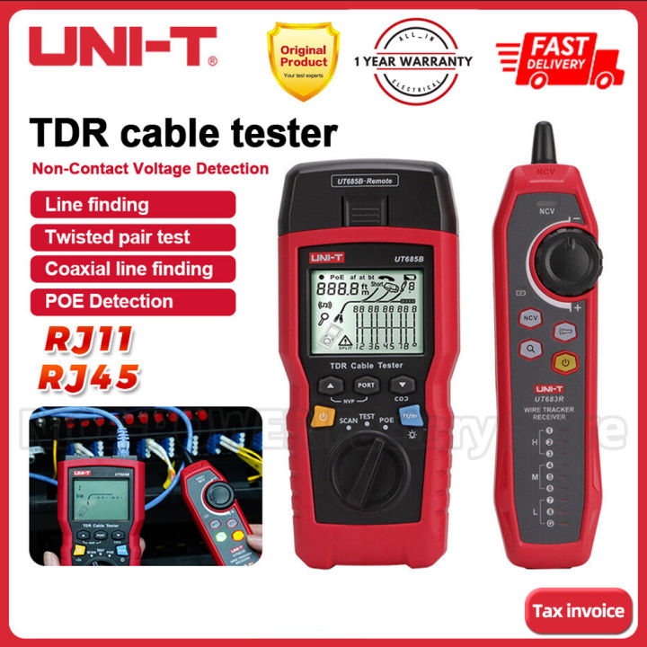 UNI-T UT685B KIT Handheld TDR Cable Tester POE Network Cable Length ...