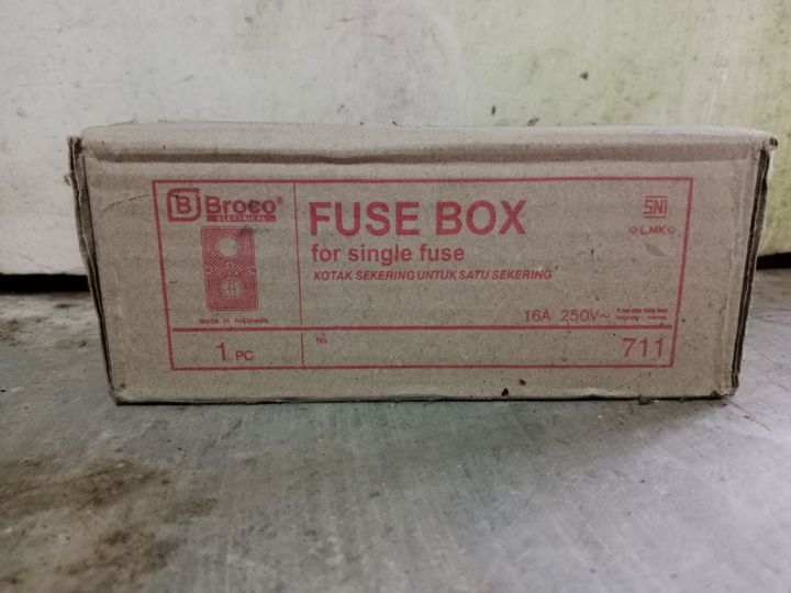 Sekring Rumah Fuse Box BROCO ORIGINAL For Single Fuse 711~16A/250V ...