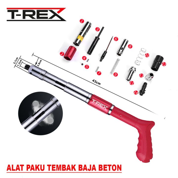 SET T-REX SHOT NAIL 915 alat Paku Tembak Refill Ramset gun plus pakku T ...