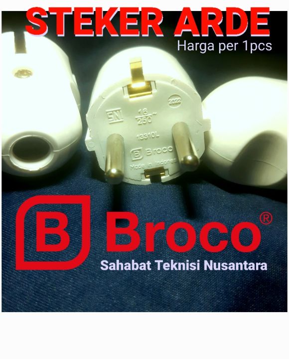 Steker Arde Broco | colokan listrik Broco | jek Broco | Lazada Indonesia