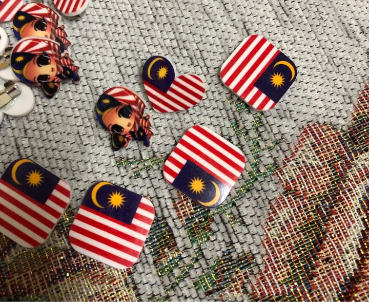 PIN TUDUNG MERDEKA/ HARI MALAYSIA WITH BOX | Lazada