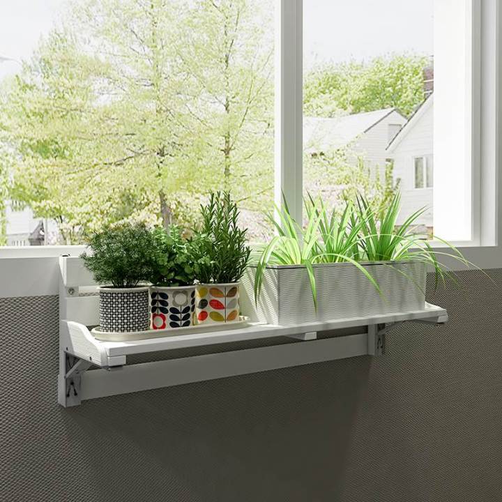 Window Sill Flower Rack Hanging Succulent Rack Balcony Railing Flower ...